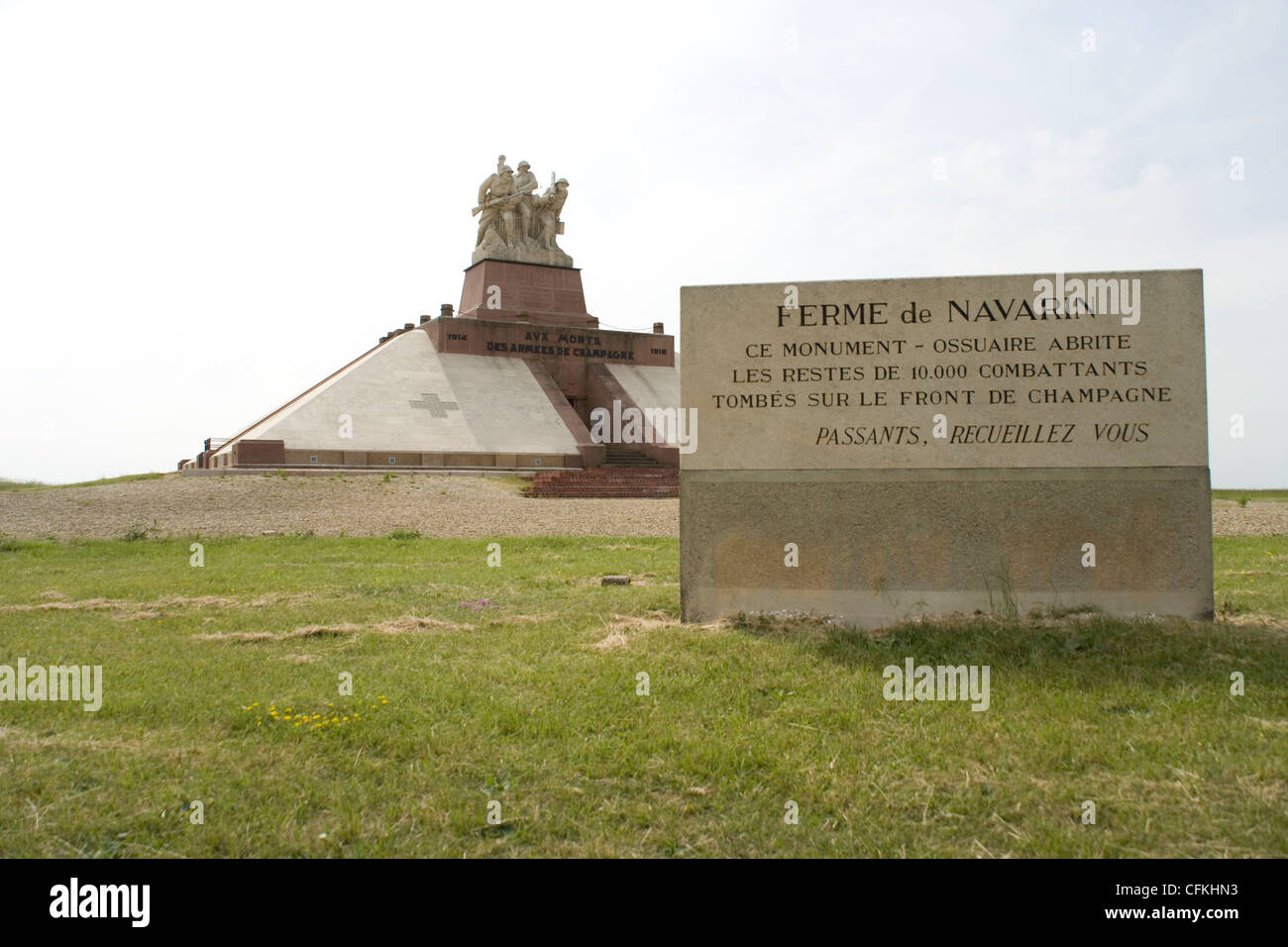 The Ferme de Navarin Monument to French soldiers in Champagne, France ...
