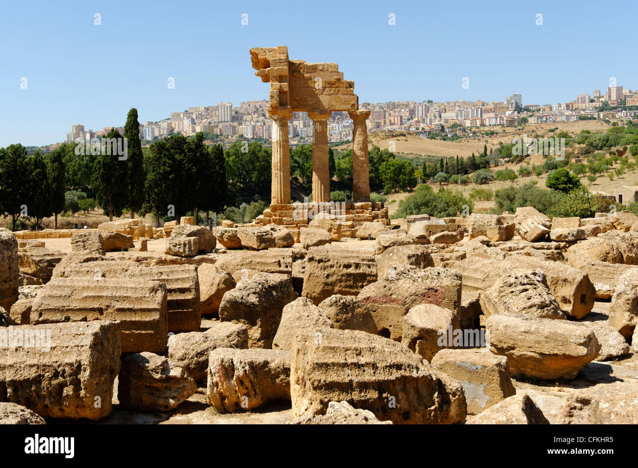 Ancient greek temple pollux dioscuri hi-res stock photography and ...