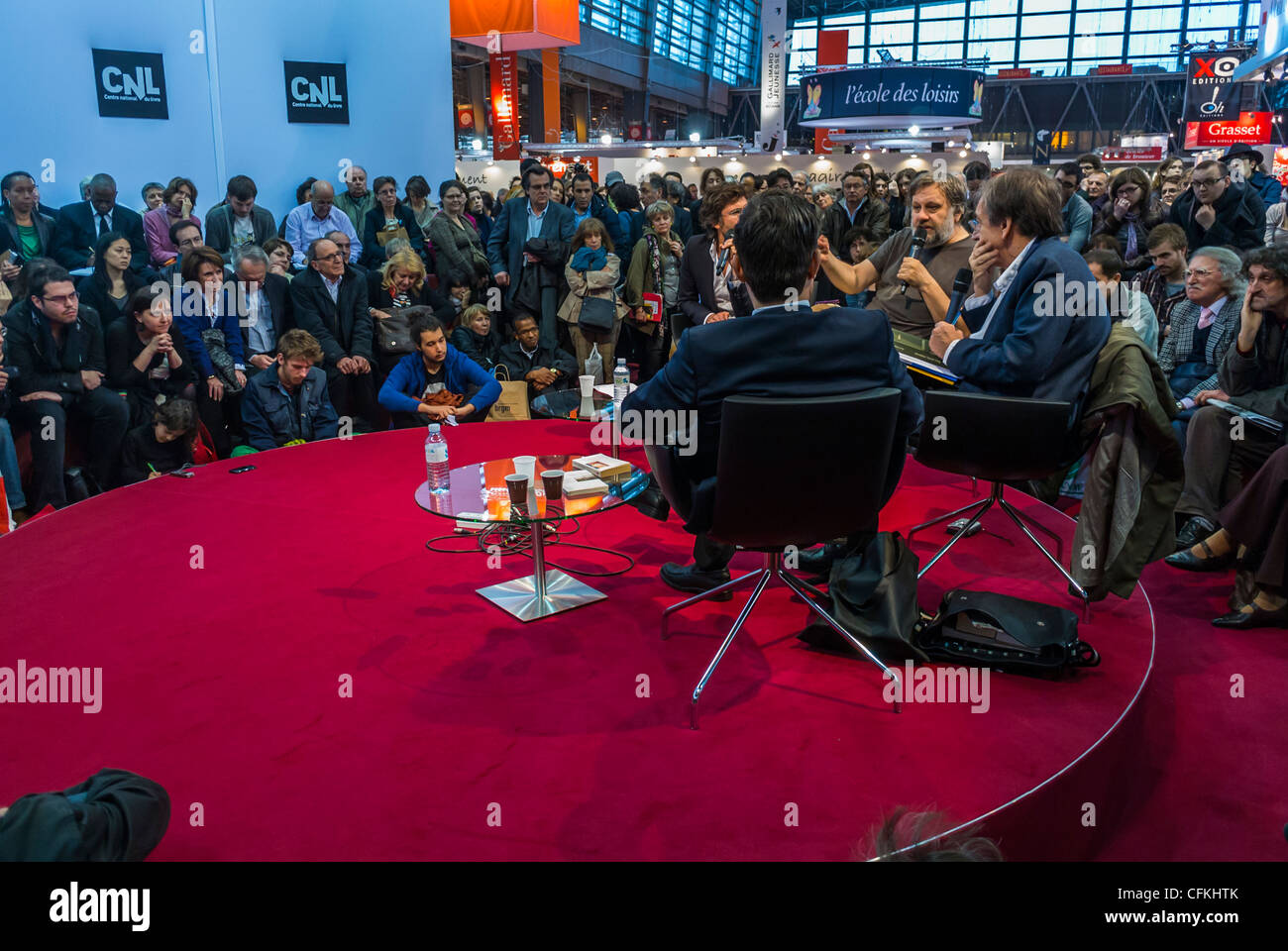 Paris, France, Audience Listening to Panel Discussion on Stage at the ...