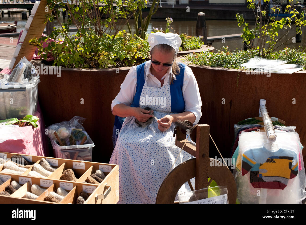 Traditional lace making Leiden Holland Netherlands Europe EU Stock Photo - Alamy