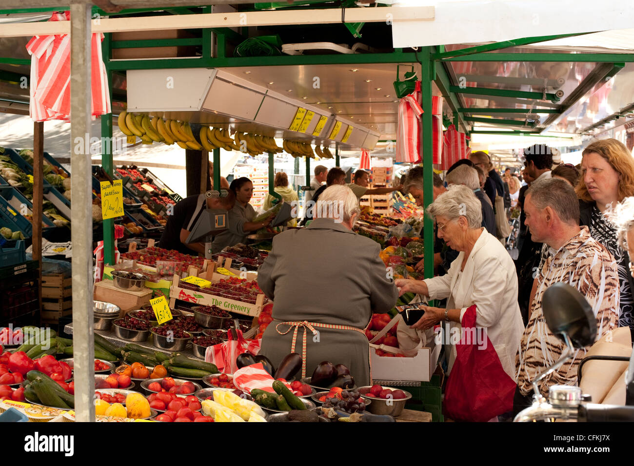 Traditional Street Market Leiden Holland Netherlands Europe EU Stock ...