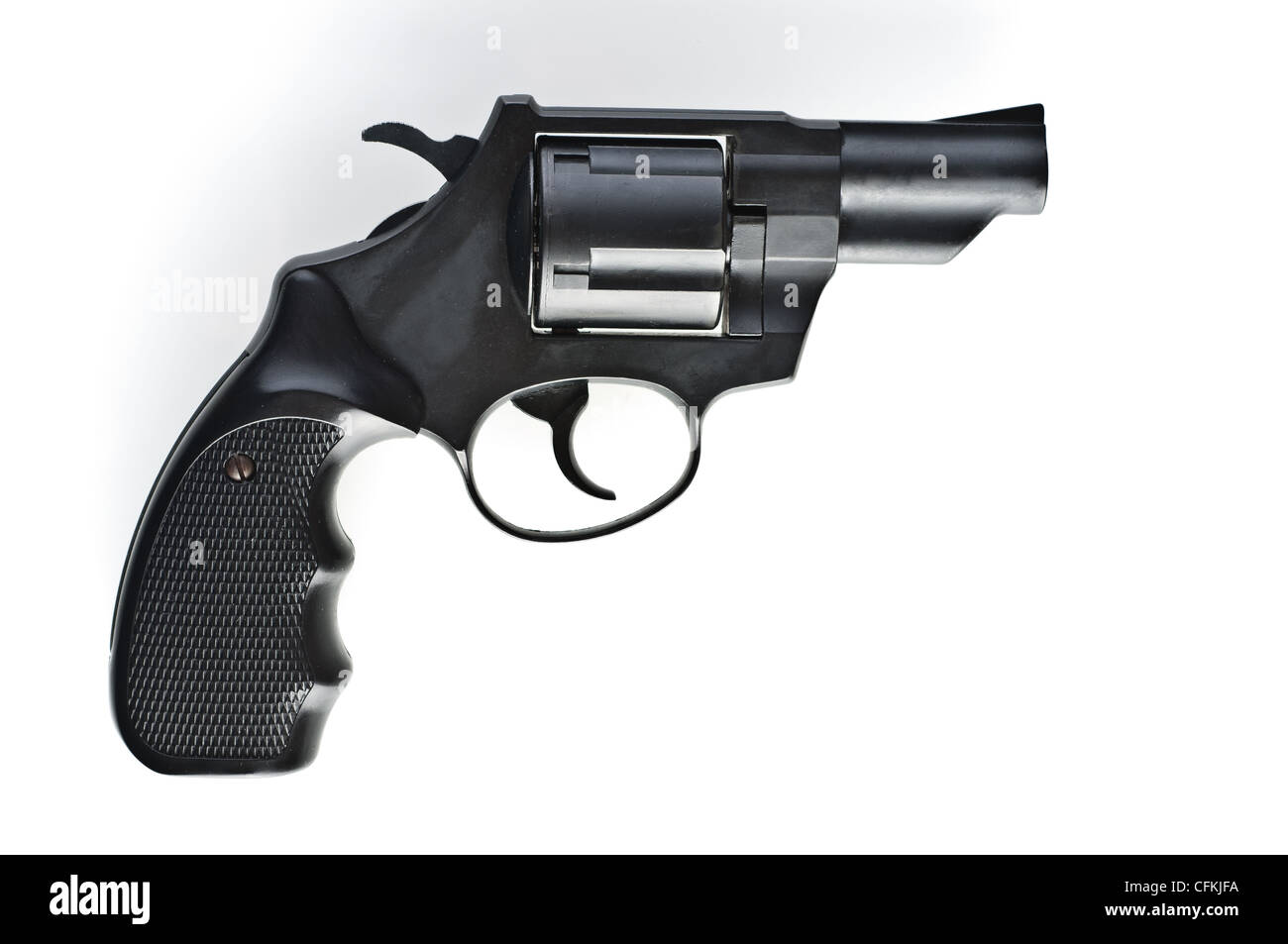 Revolver on a white background Stock Photo - Alamy