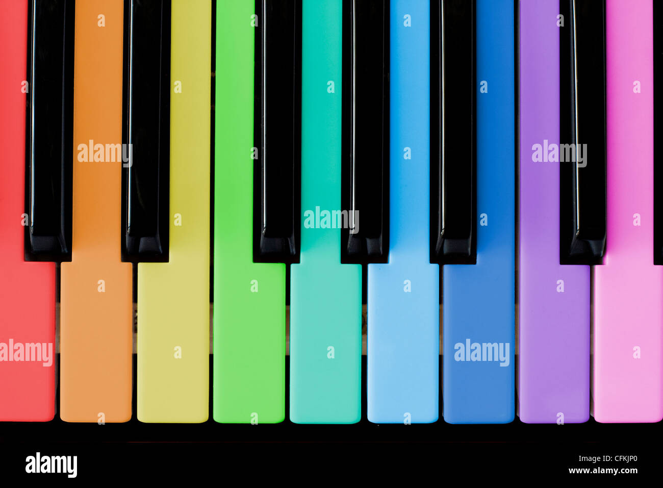 Rainbow colour keys hi-res stock photography and images - Alamy