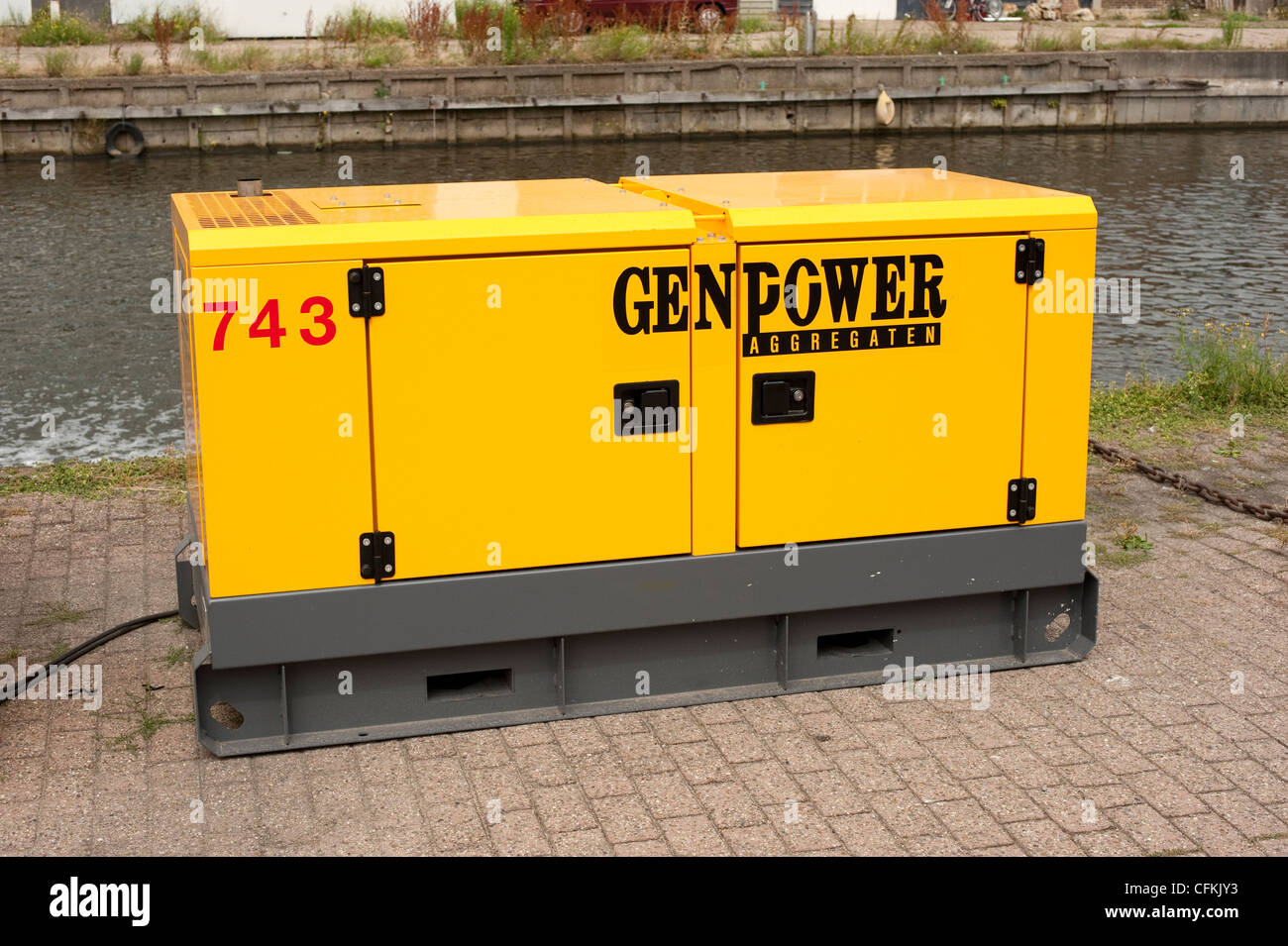 Genpower portable Generator Electricity Europe EU Stock Photo - Alamy