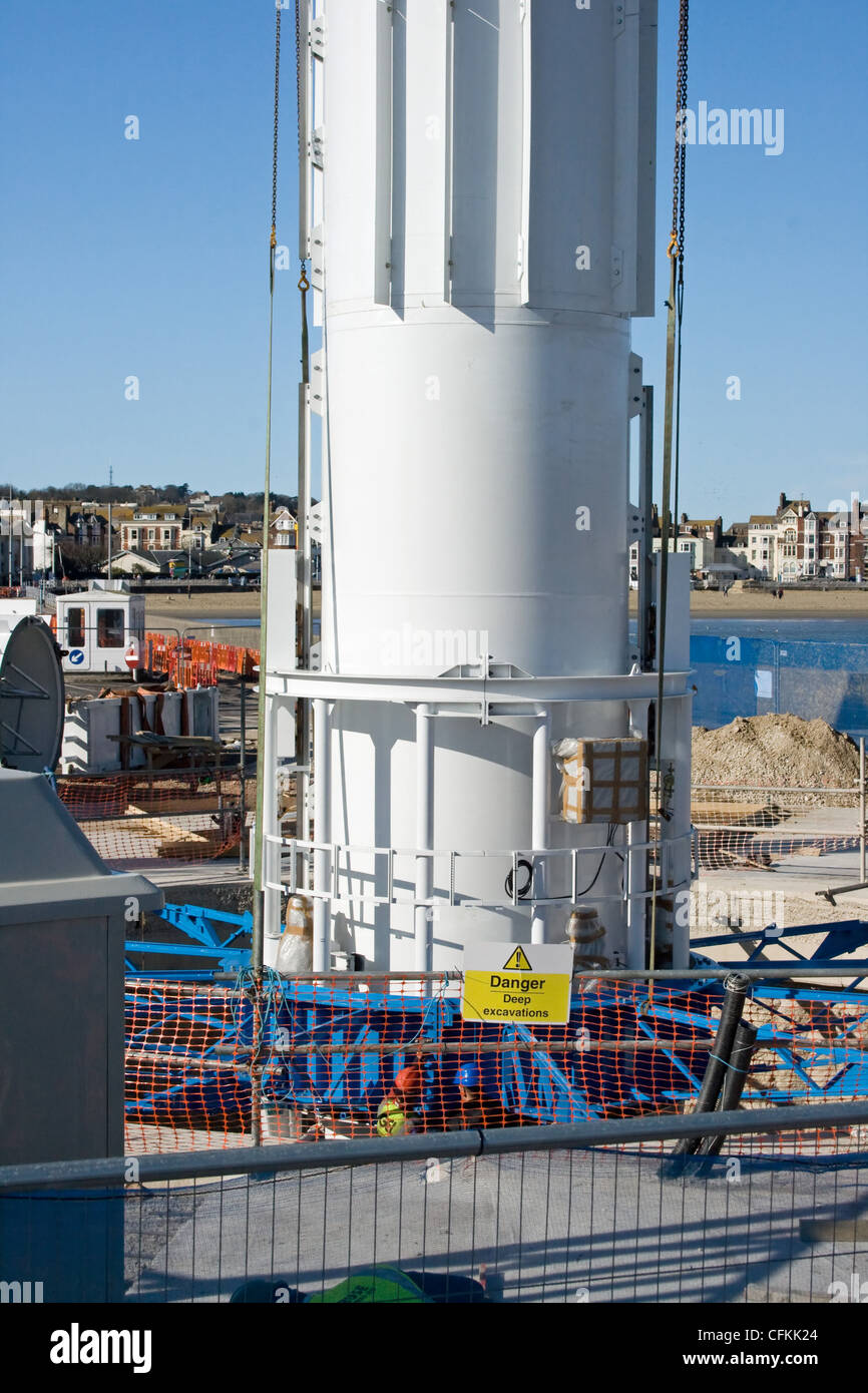 Weymouth Sealife tower under construction Stock Photo - Alamy