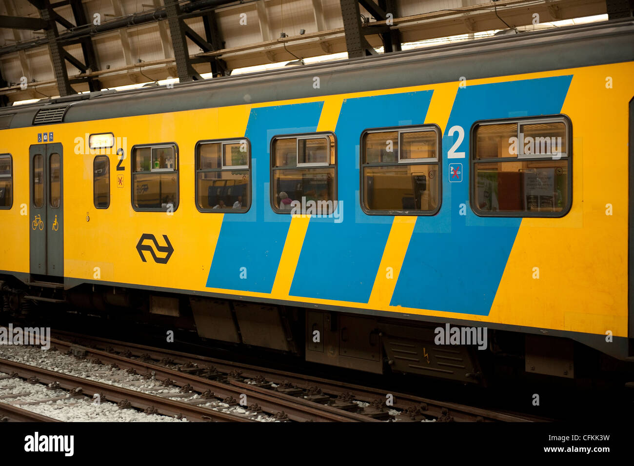 Dutch Railway Train Carriage Amsterdam Holland Netherlands Europe EU ...