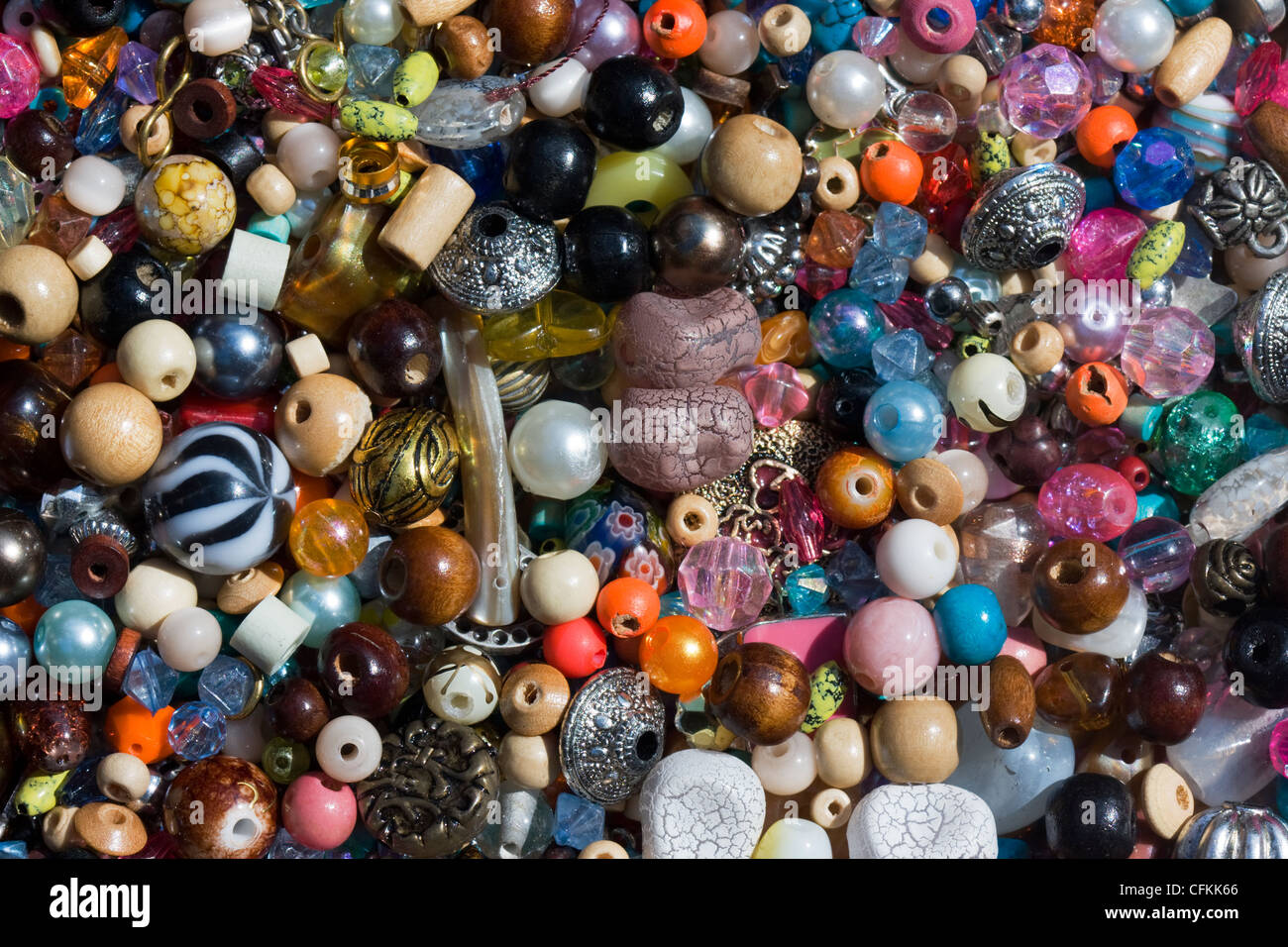 Hundreds of beads, in all kinds of forms and colors Stock Photo - Alamy