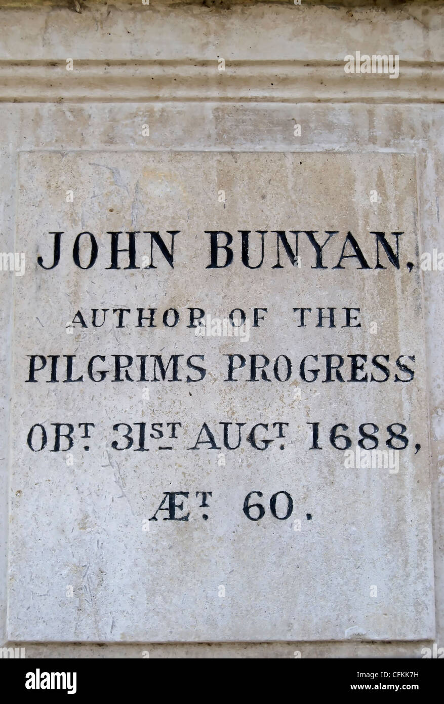 John bunyan tomb hi-res stock photography and images - Alamy