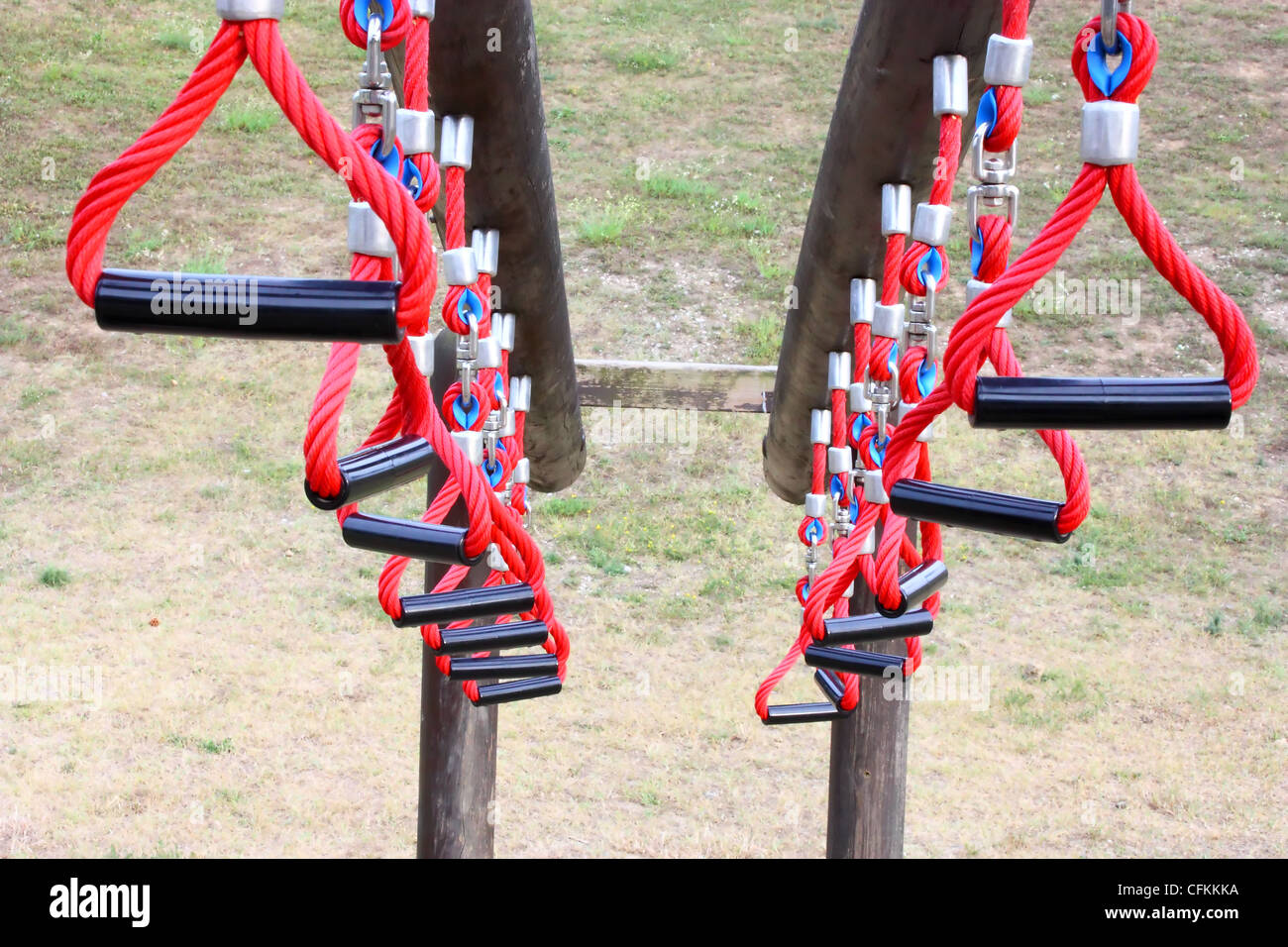 Plaything for children in the playground, look from the top Stock Photo ...