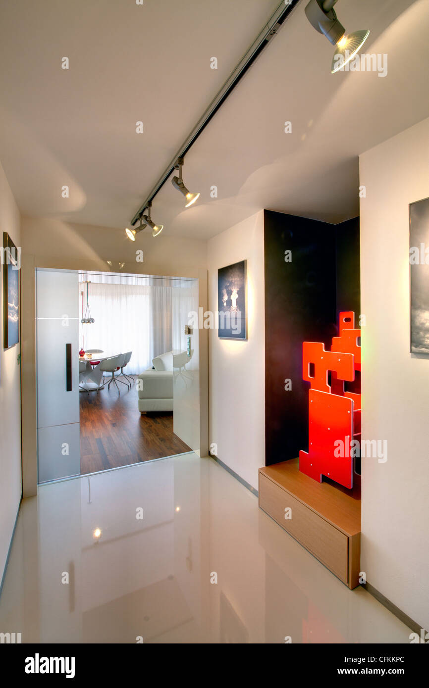 Modern residential hall with art hi-res stock photography and images ...