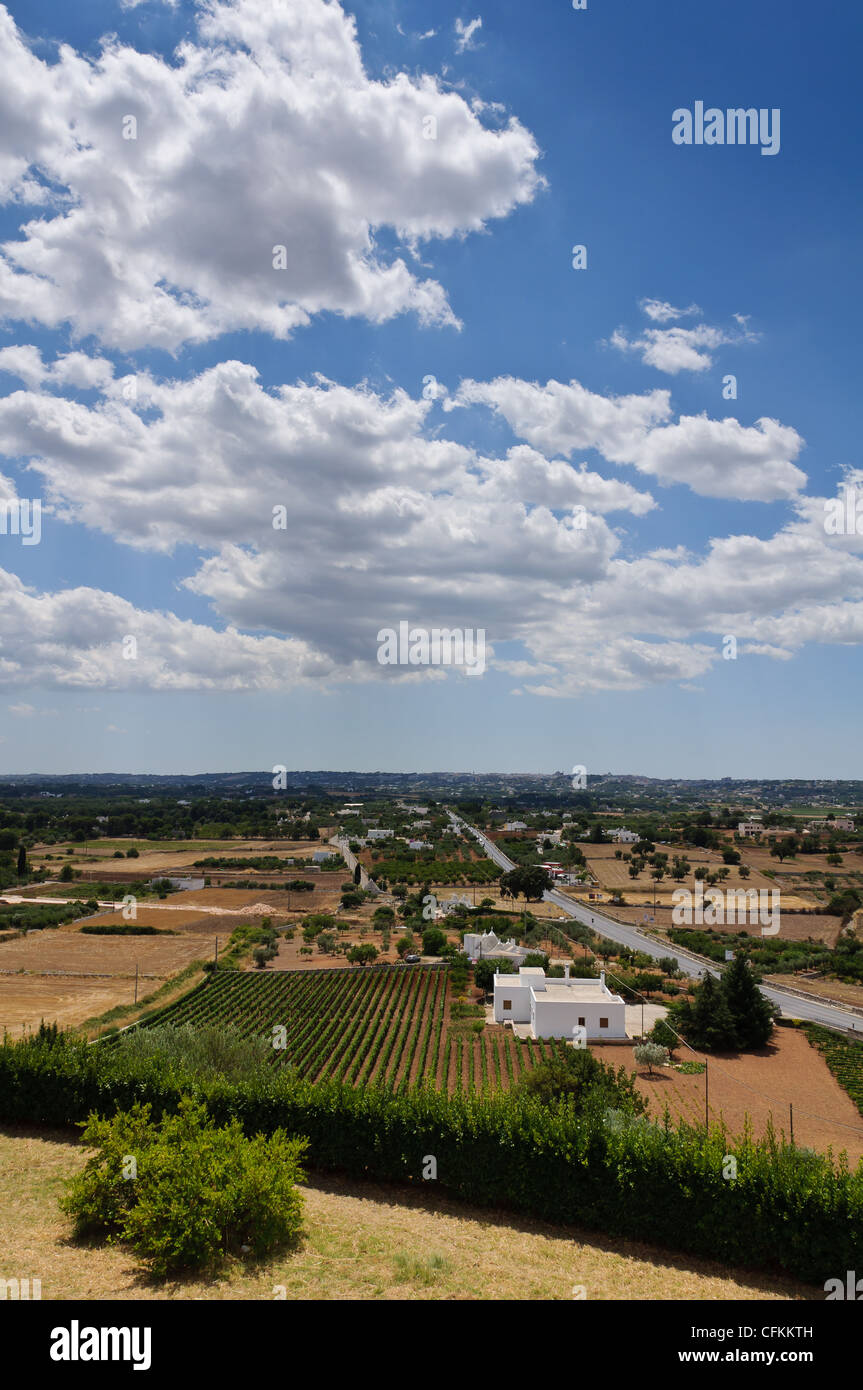 South italian country landscape. Apulia, Italy Stock Photo - Alamy
