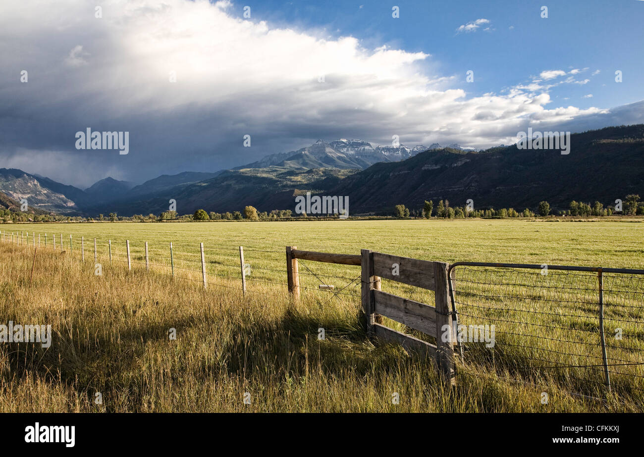San Juan Mountains from Ridgeway, Colorado Stock Photo - Alamy