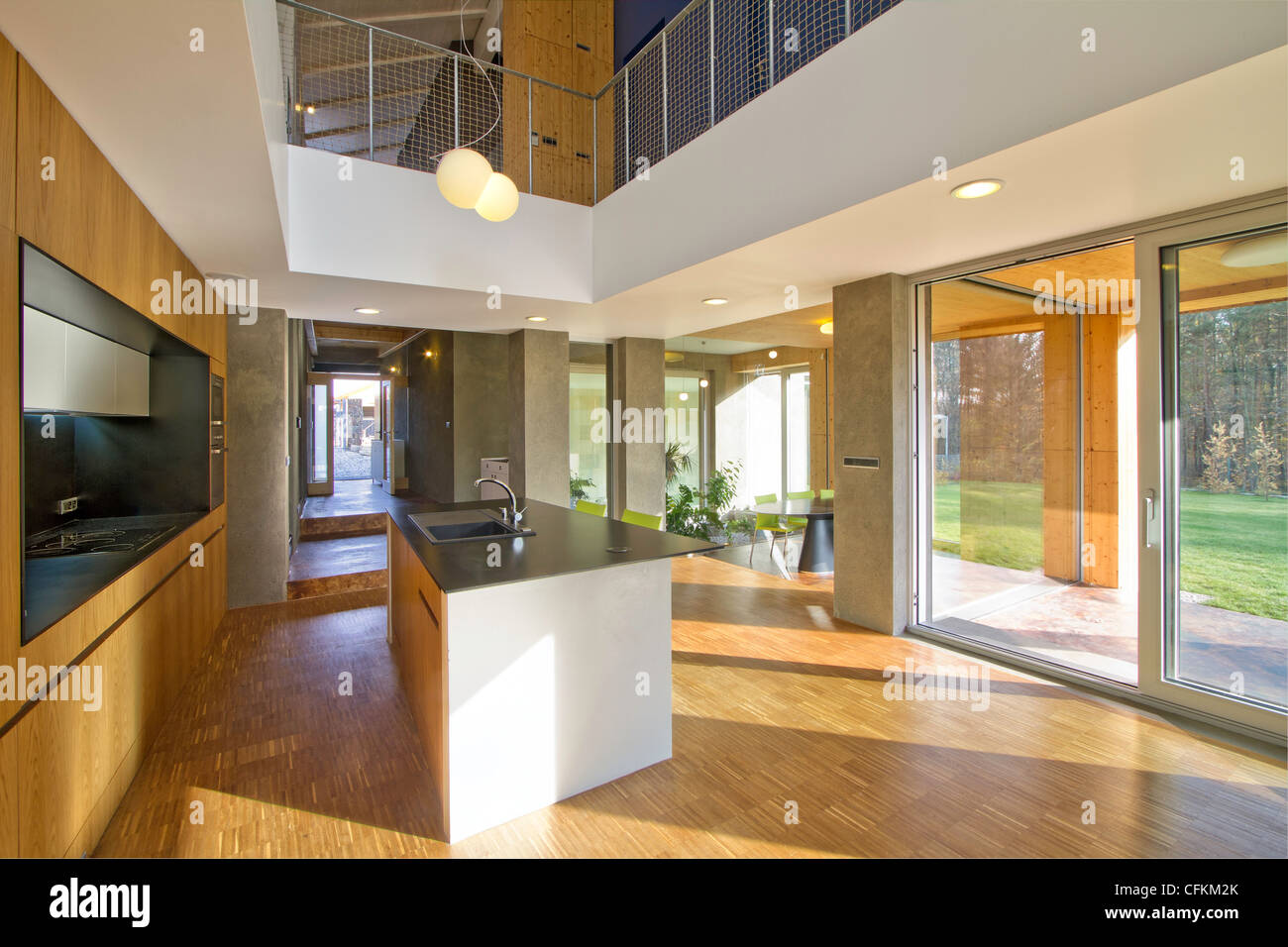 Modern kitchen in house Stock Photo - Alamy