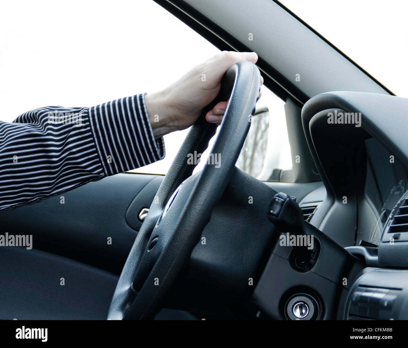 car driver on the road Stock Photo - Alamy
