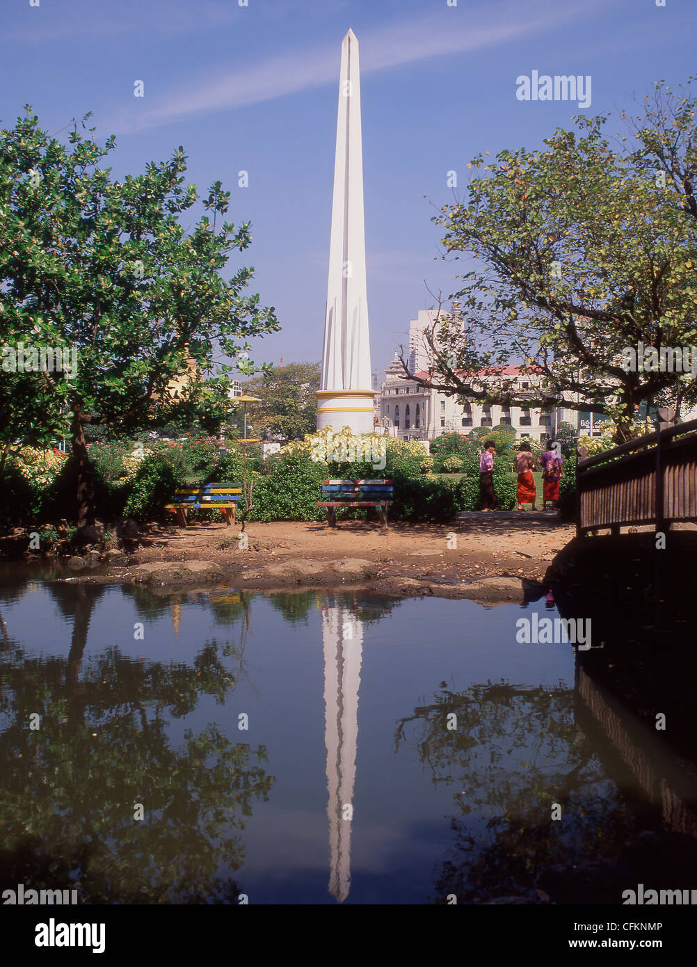 Myanmar Yangon Independence Monument Stock Photo - Alamy