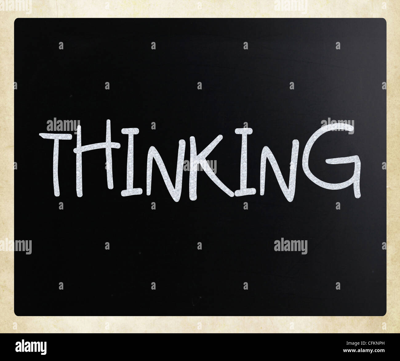 Text handwritten with white chalk on a blackboard Stock Photo - Alamy