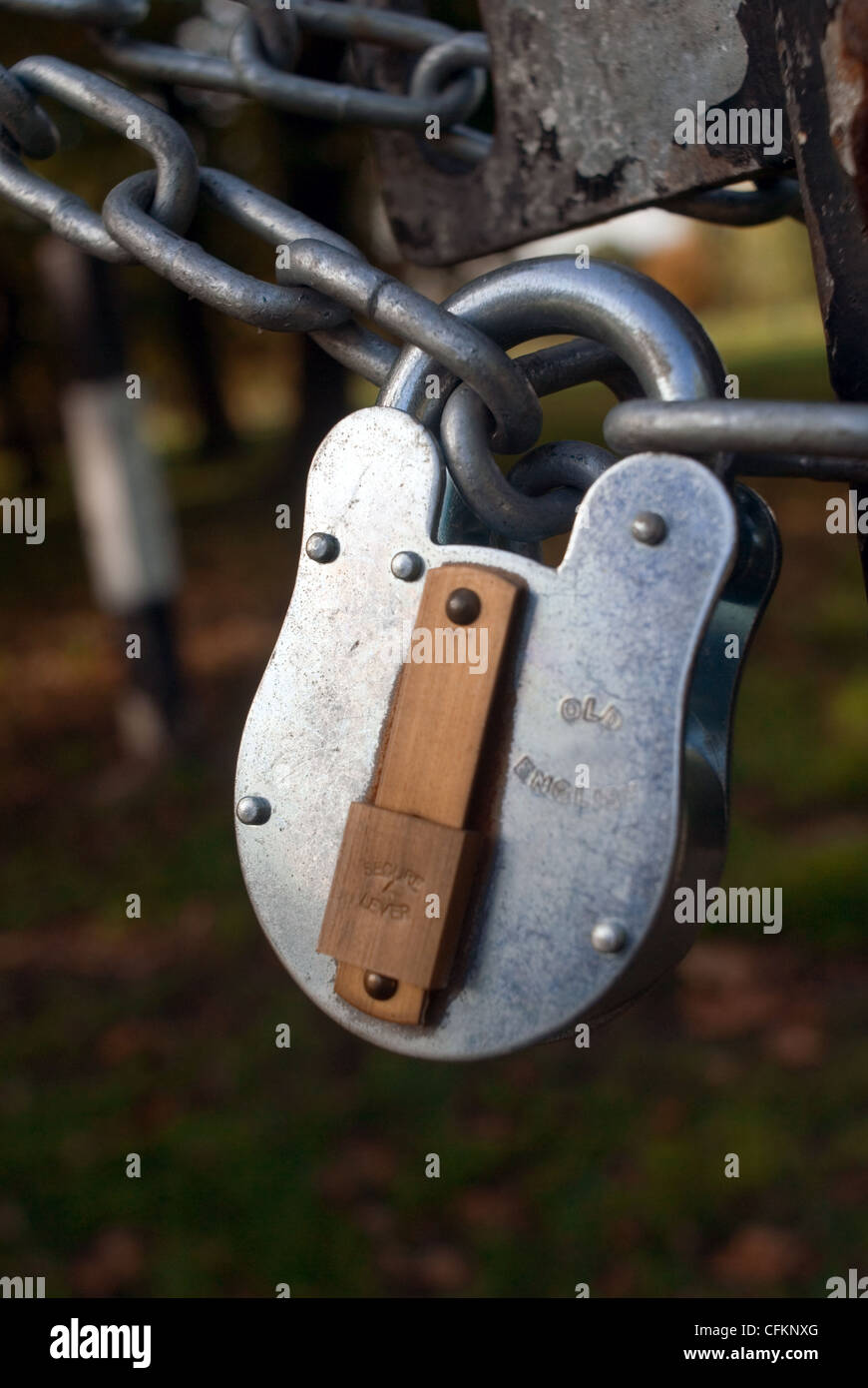 Old Lock in a property Stock Photo - Alamy