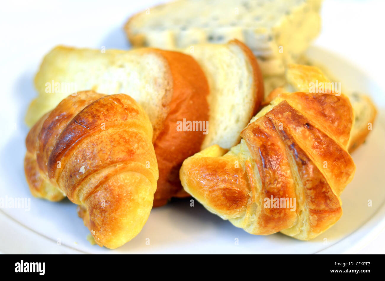 delicious bread , croissant and bakery products Stock Photo - Alamy