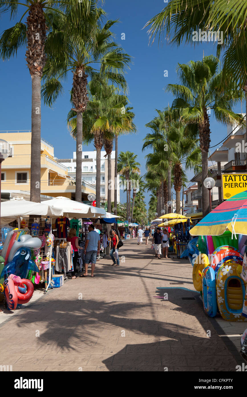 Avinguda de Jose Trias, Can Picafort, Majorca, Spain Stock Photo - Alamy