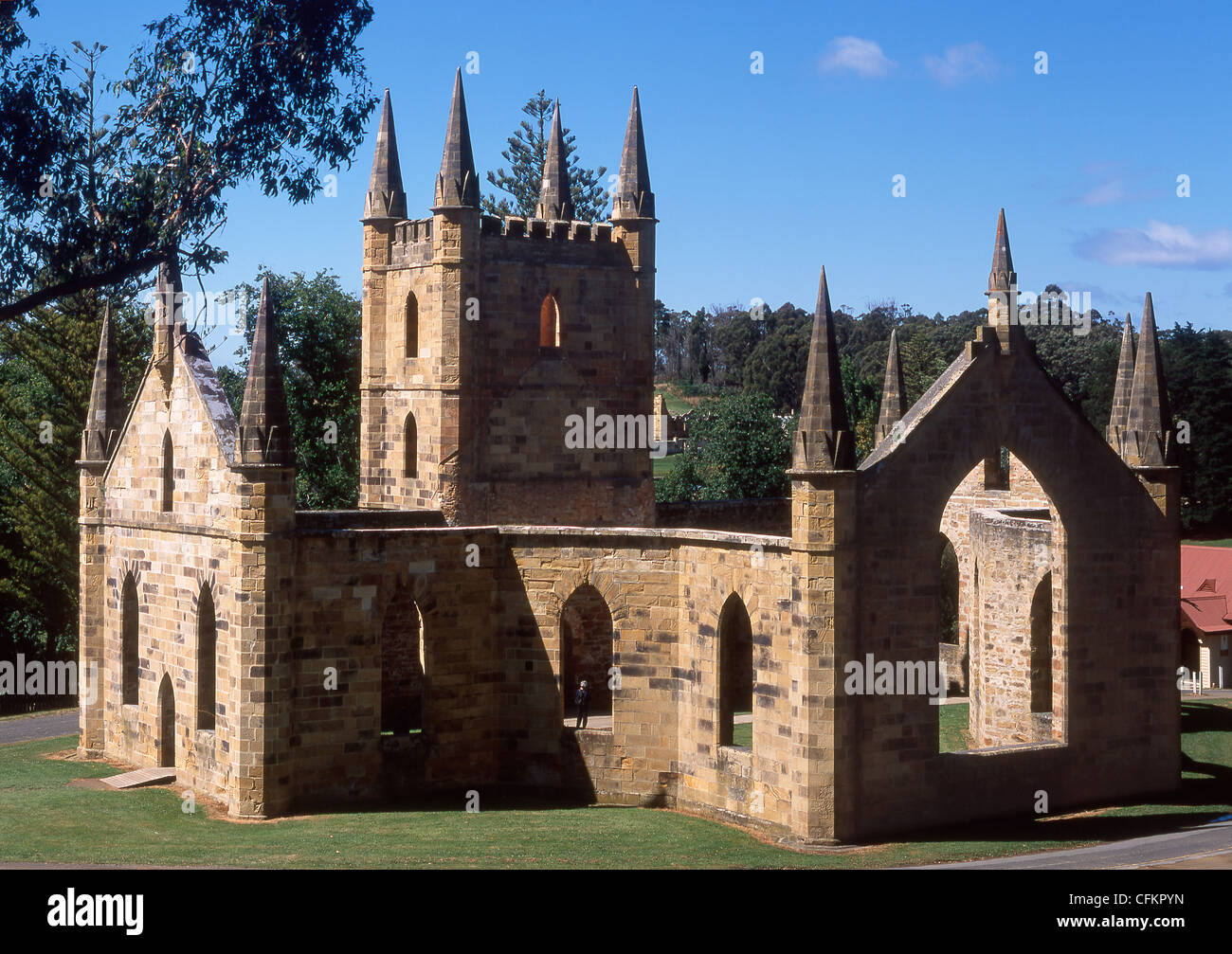 Australia Tasmania Port Arthur church Stock Photo - Alamy