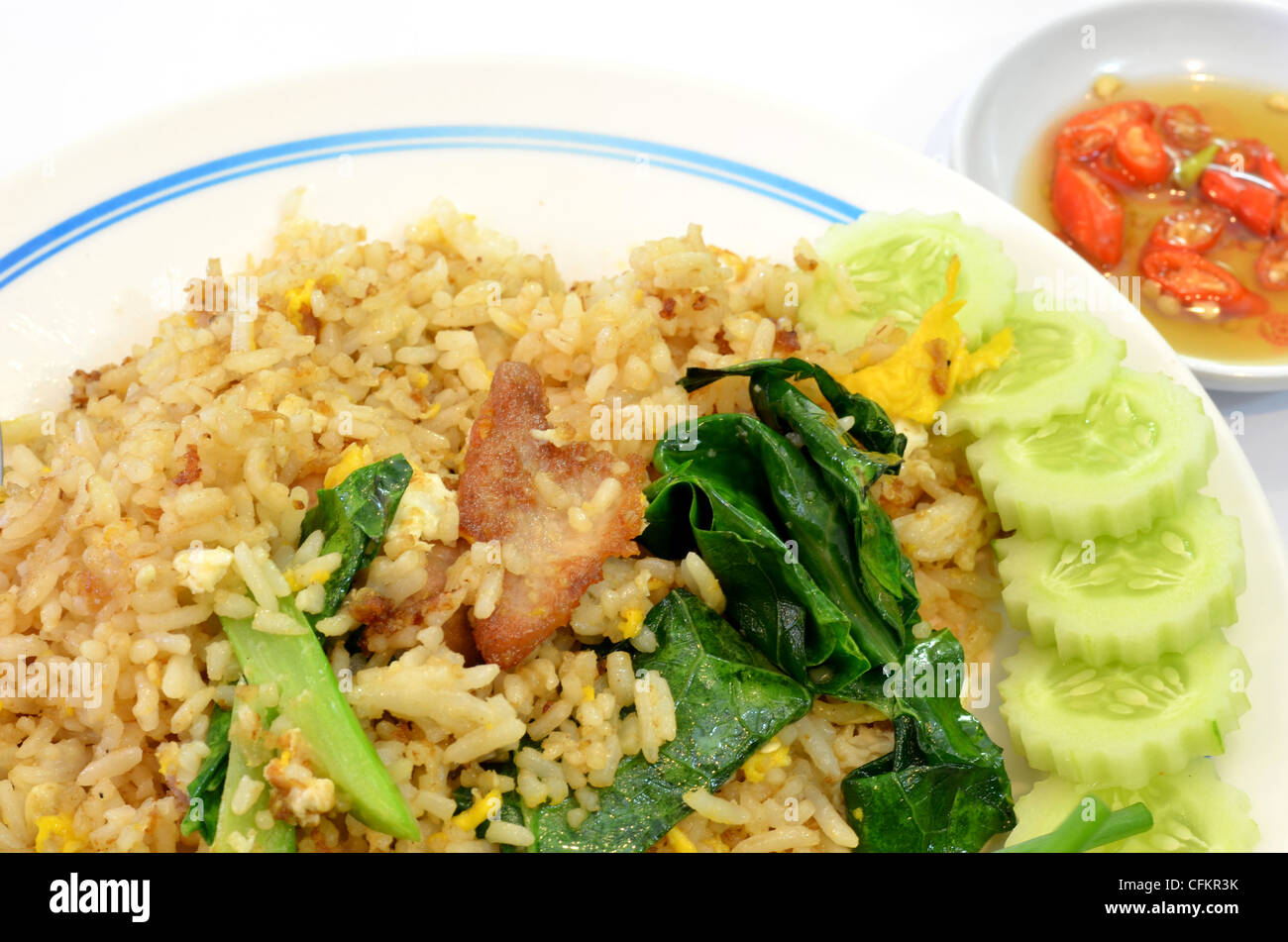 fried rice with pork, Thai cuisine Stock Photo - Alamy