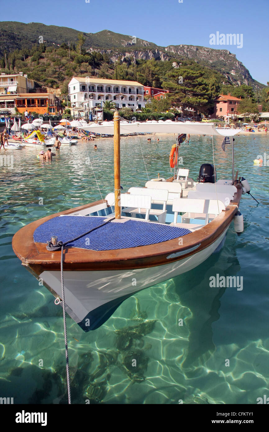 Little boat in the sea Stock Photo - Alamy