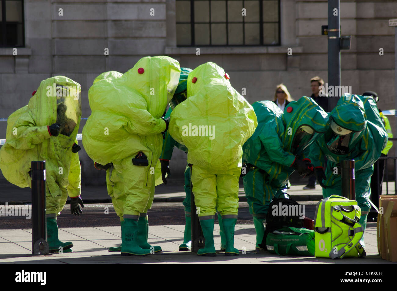 Disaster training exercise in Leeds city center Stock Photo - Alamy