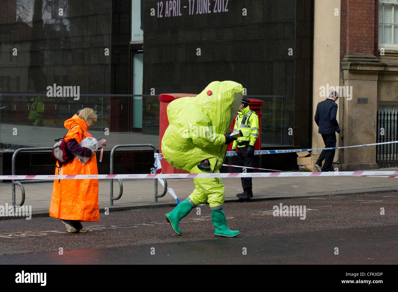 Disaster training exercise in Leeds city center Stock Photo - Alamy