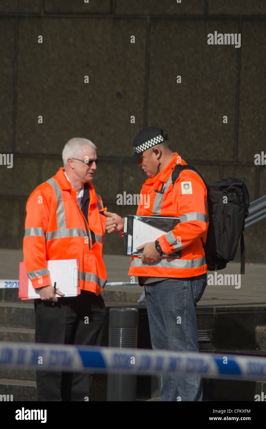 Disaster training exercise in Leeds city center Stock Photo - Alamy