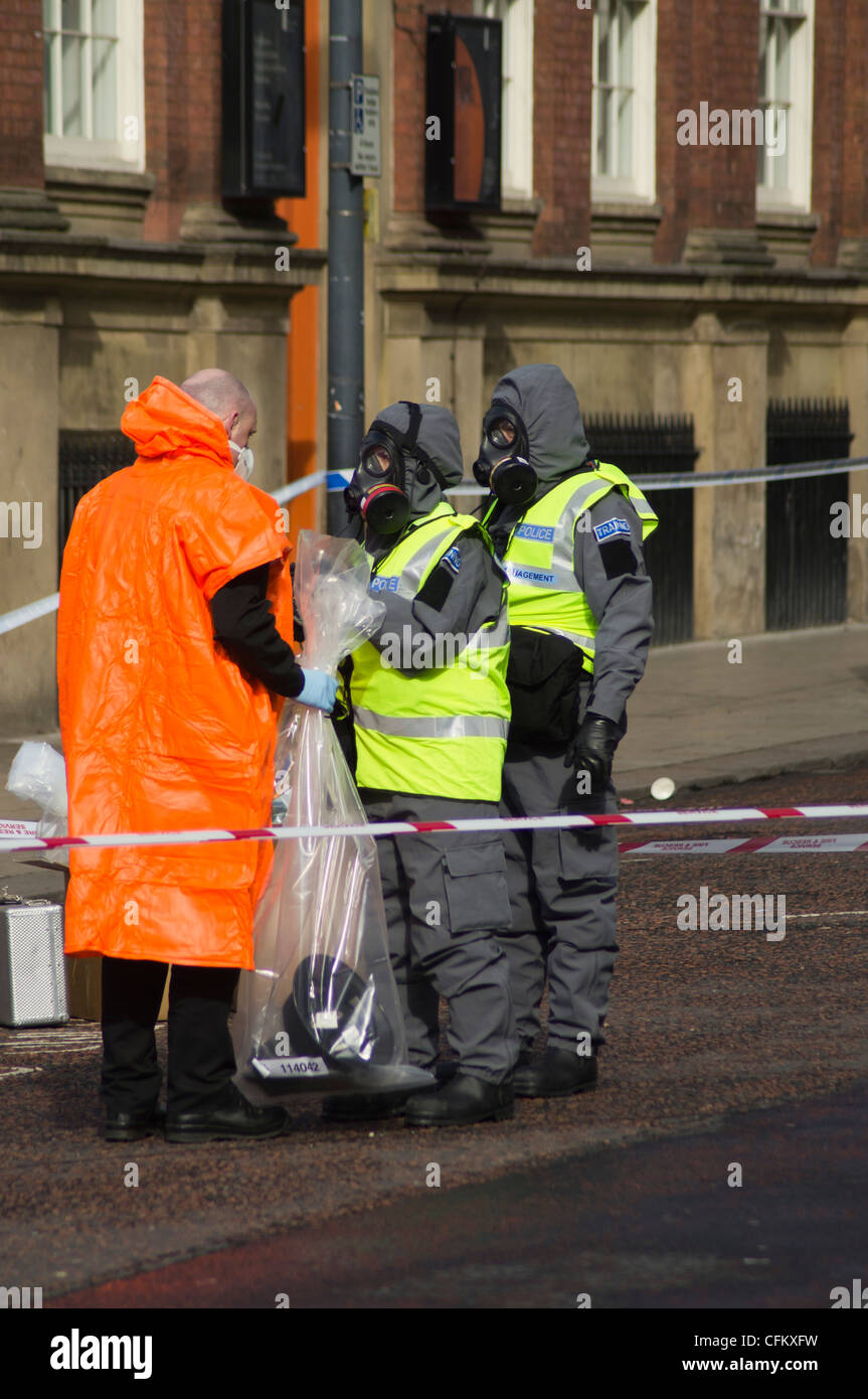 Disaster training exercise in Leeds city center Stock Photo - Alamy