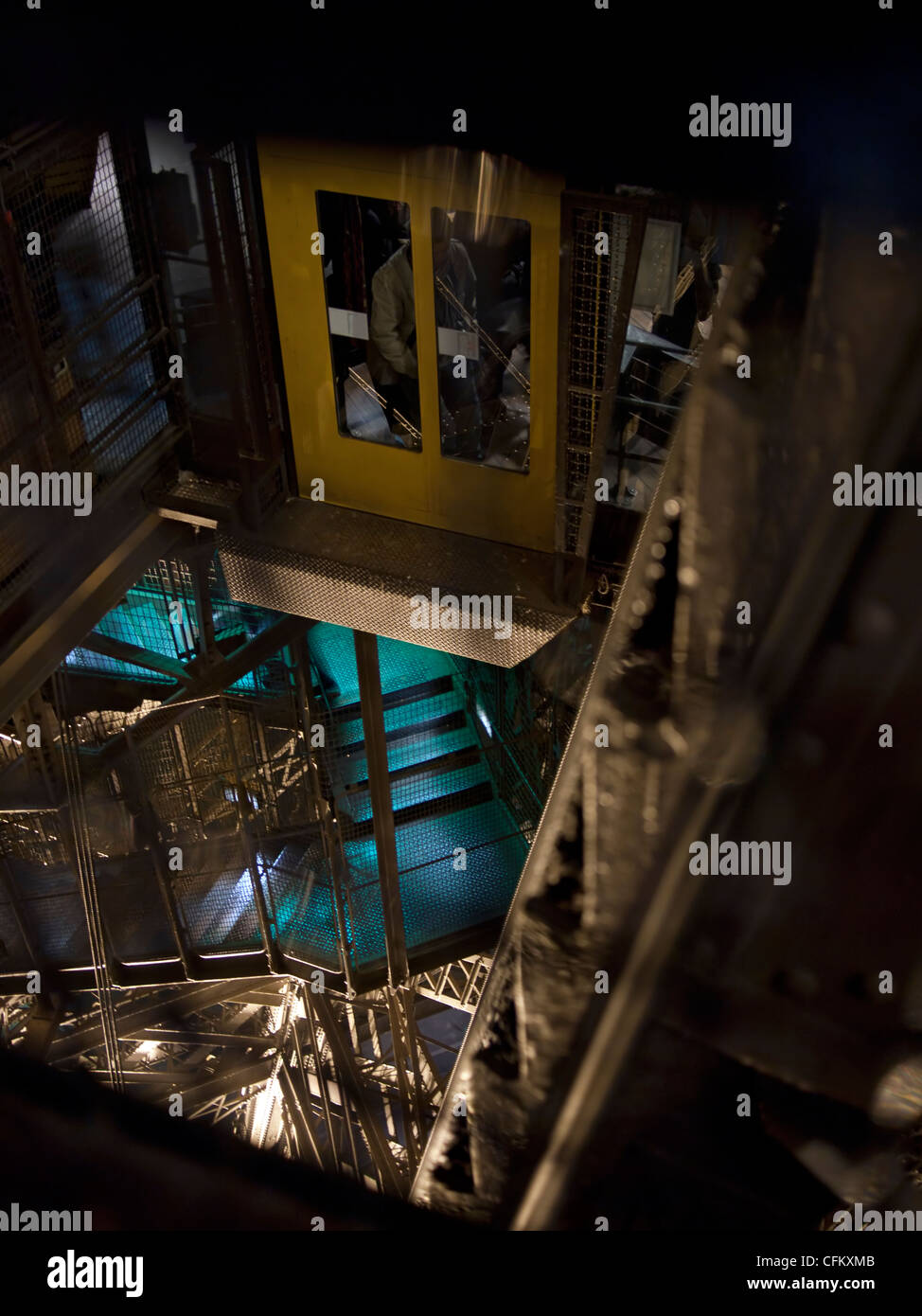 Inside eiffel tower hi-res stock photography and images - Alamy