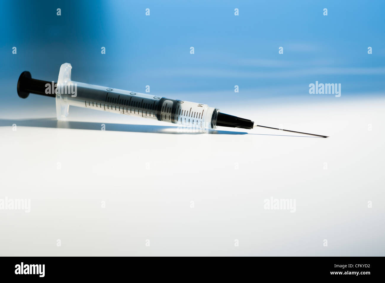 Studio shot of syringe Stock Photo - Alamy