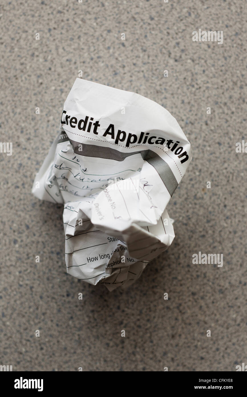 Crumpled paper denied hi-res stock photography and images - Alamy
