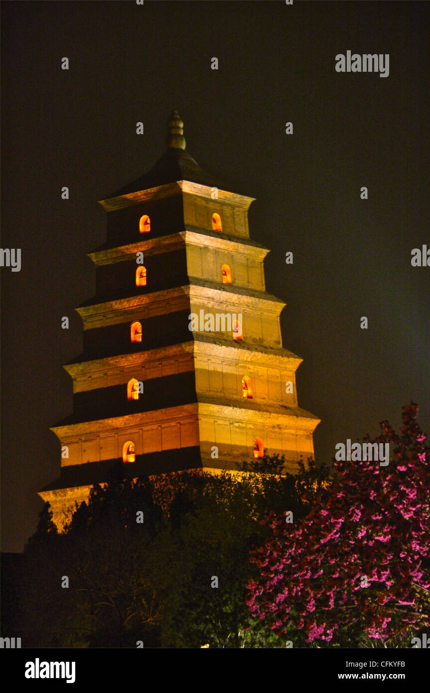 Big Wild Goose Pagoda in Xian Stock Photo - Alamy