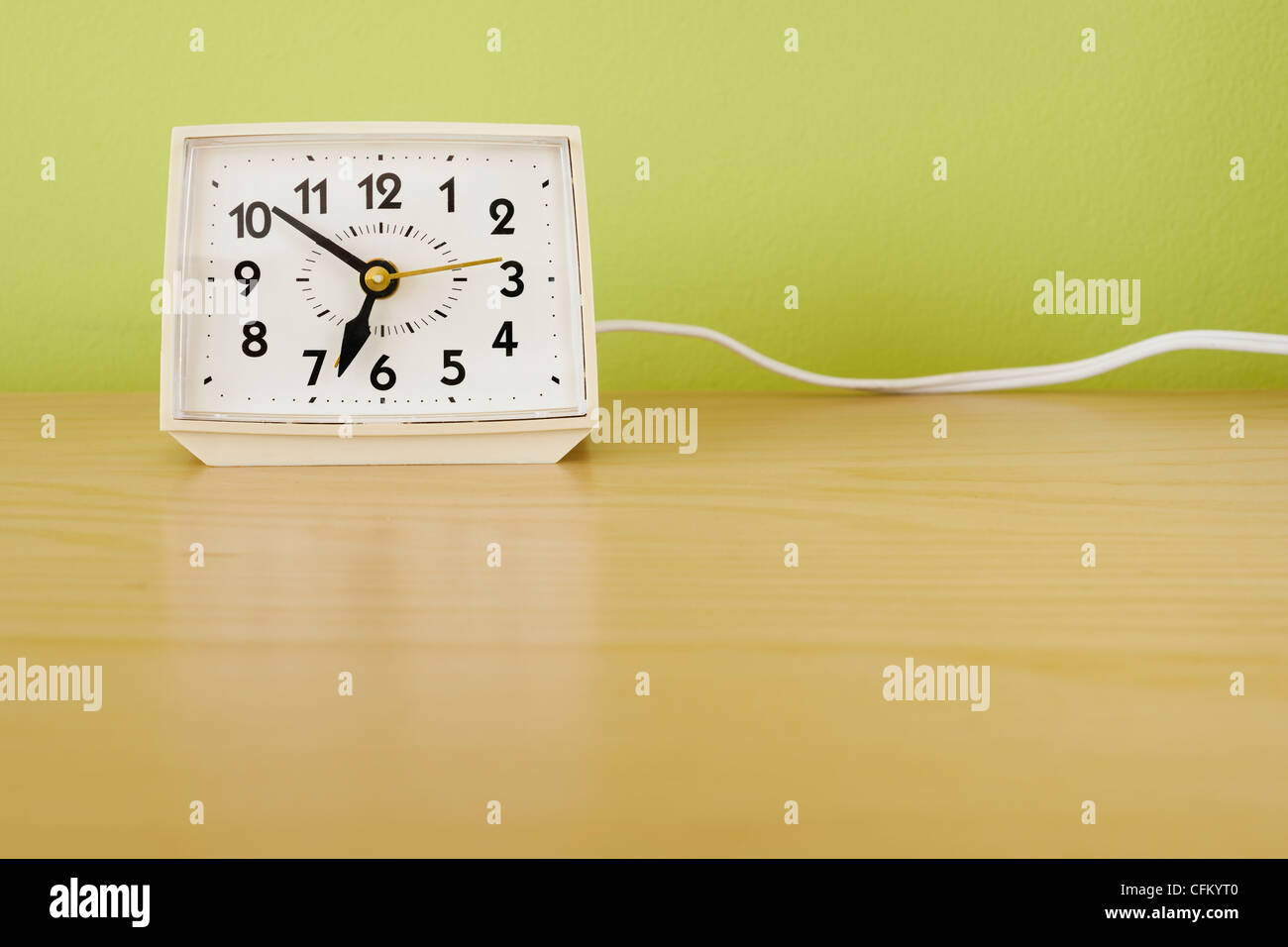 Studio shot of alarm clock Stock Photo - Alamy