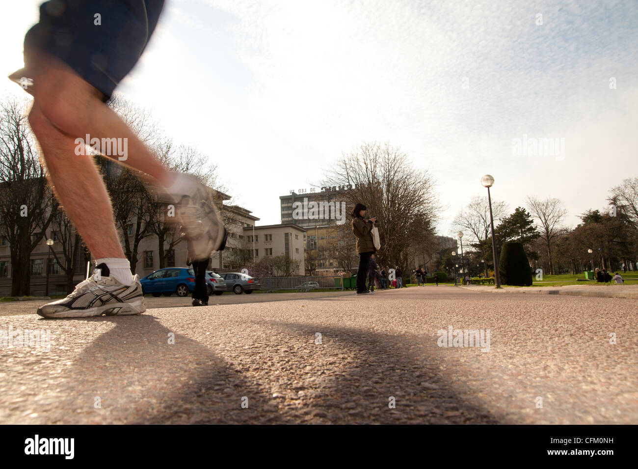 Fast running feet Stock Photo - Alamy