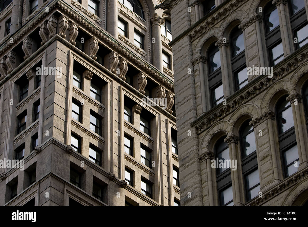 New York tower block detail Stock Photo - Alamy