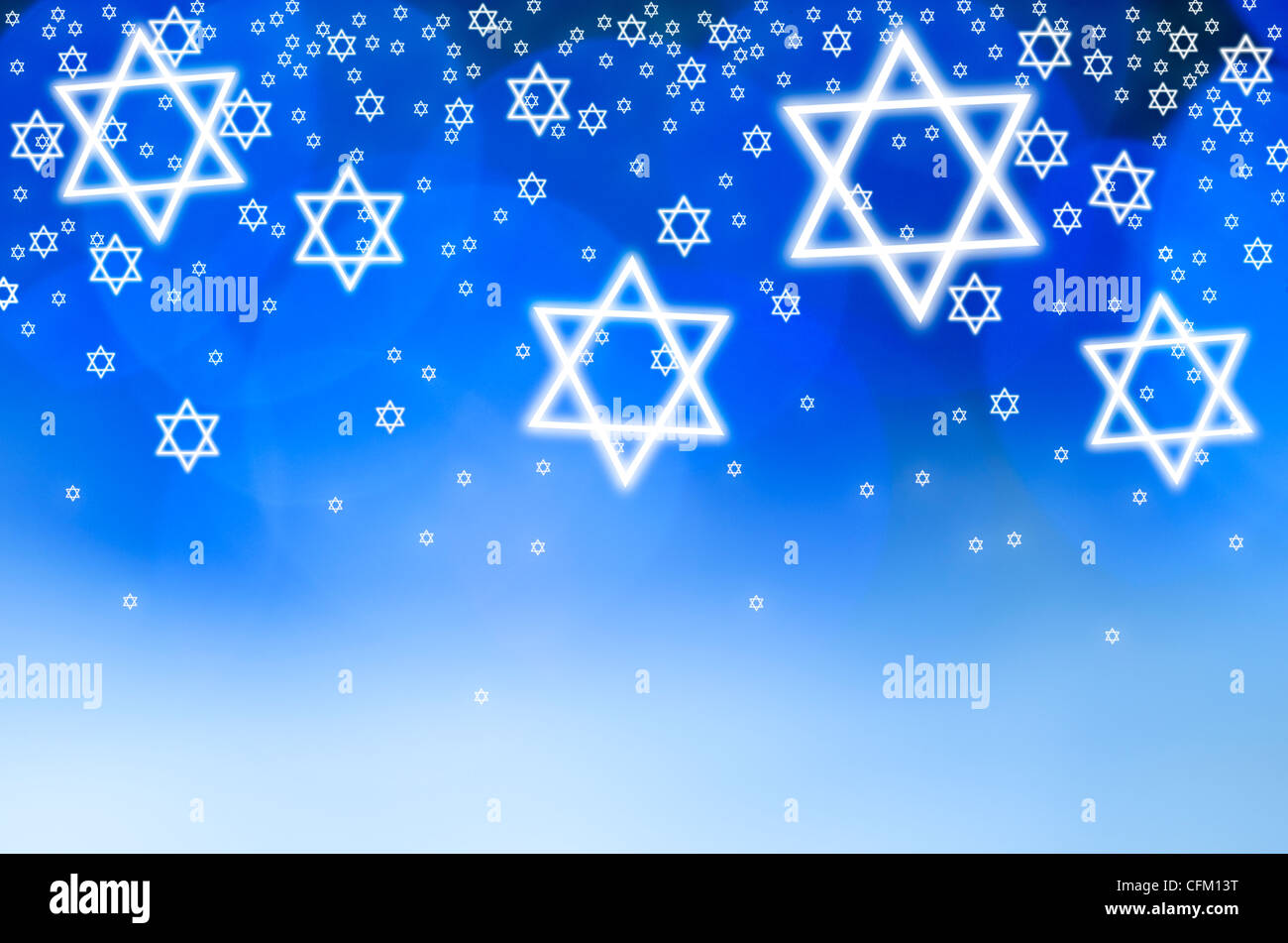 Stars of David against blue background, studio shot Stock Photo - Alamy