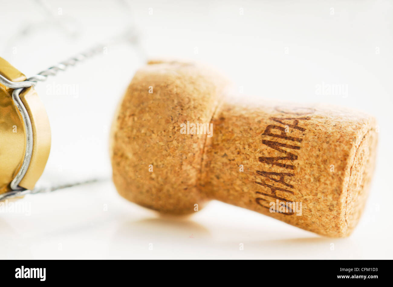 Close-up of champagne cork, studio shot Stock Photo - Alamy