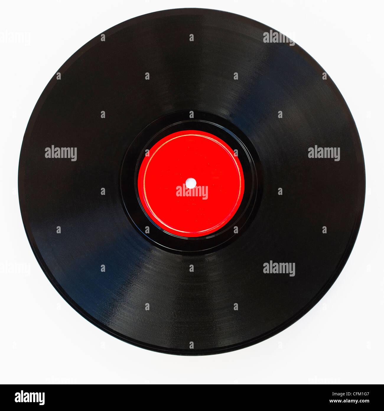 Vinyl record on white background, studio shot Stock Photo - Alamy