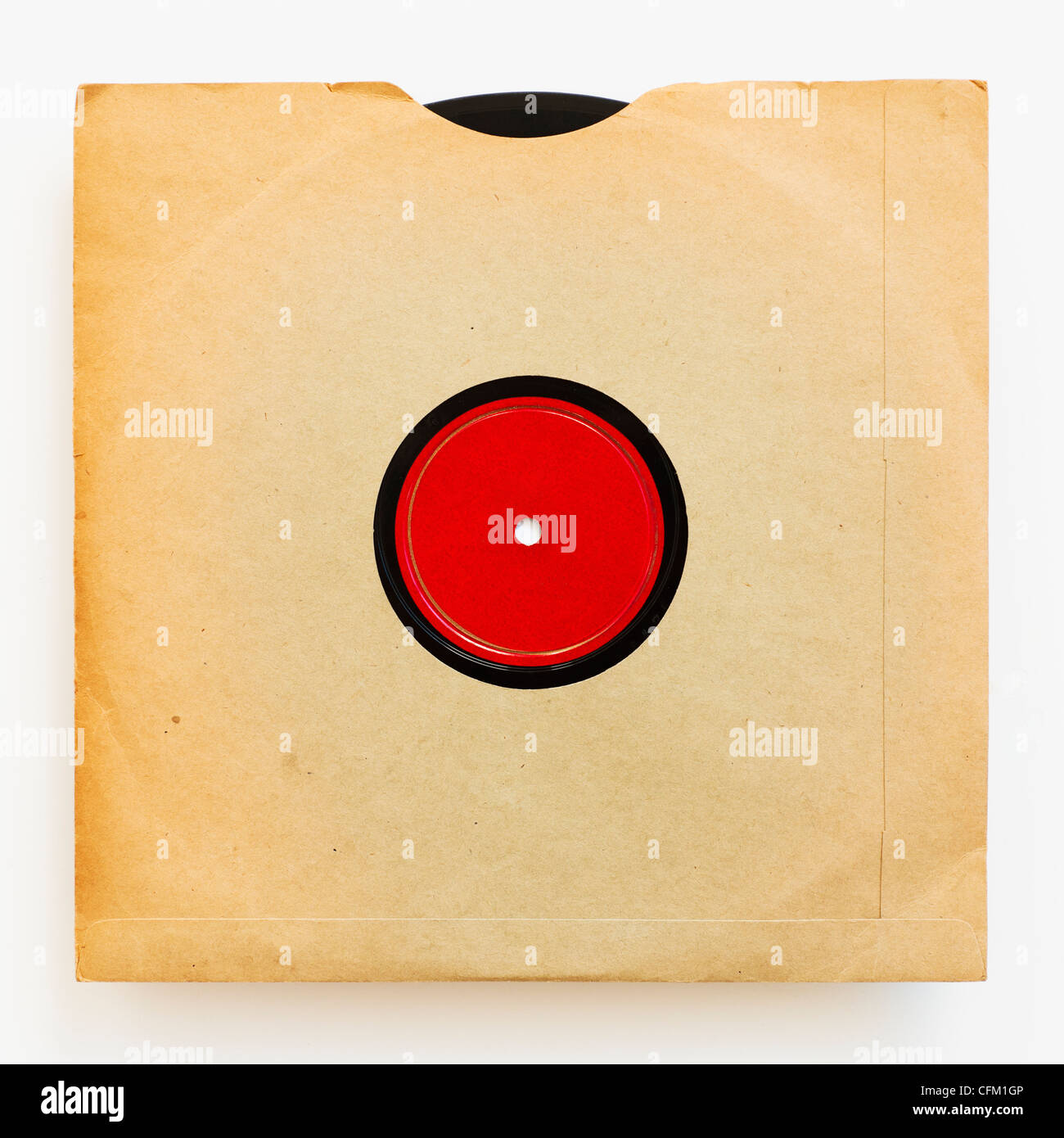 Vinyl record in envelope on white background, studio shot Stock Photo ...