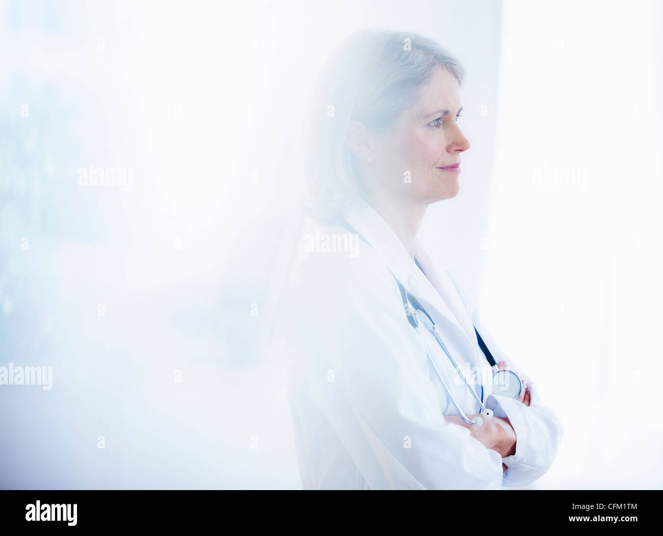 Senior caucasian female doctor hi-res stock photography and images - Alamy