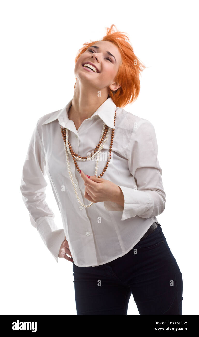 Young female dancing white hi-res stock photography and images - Alamy