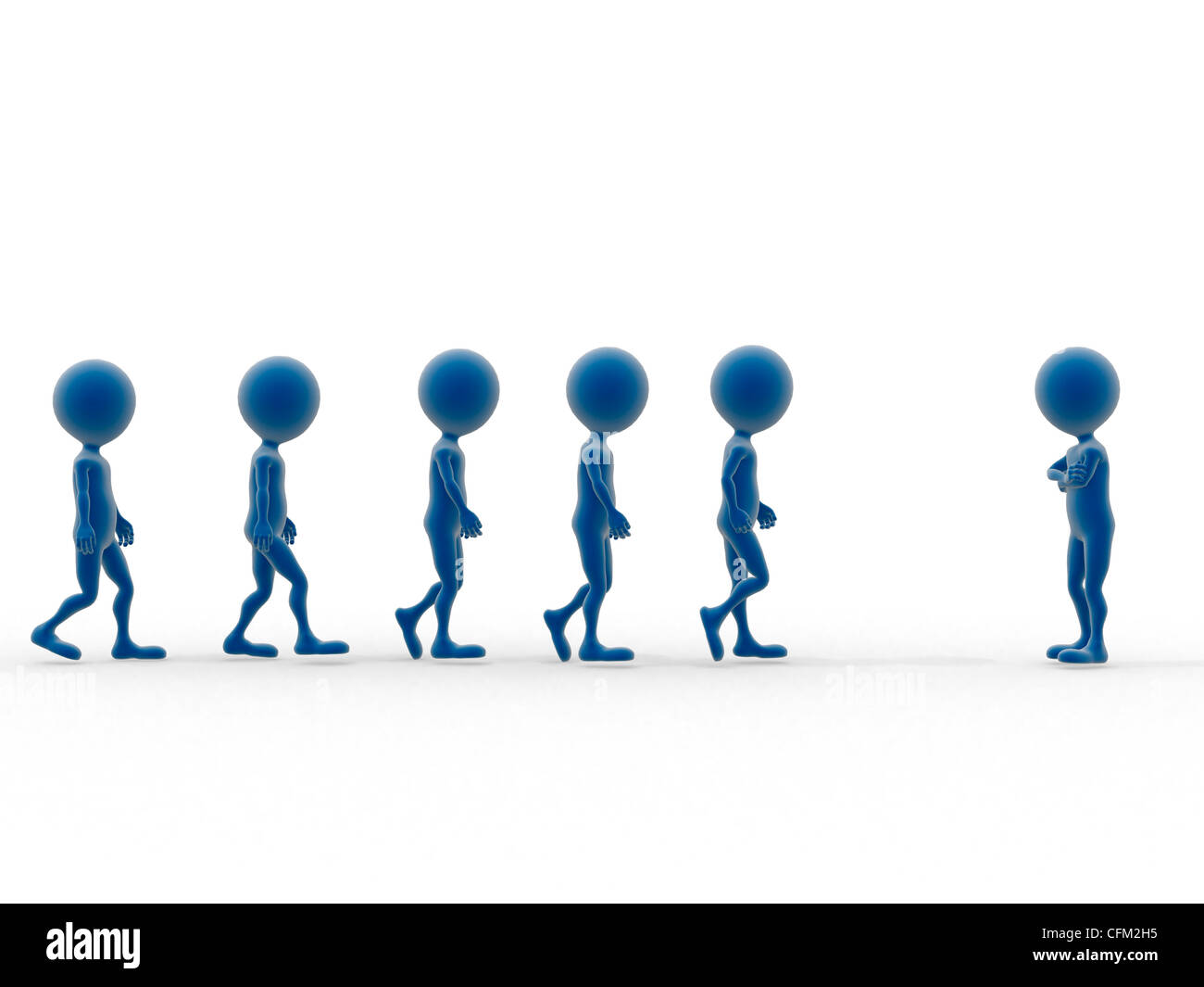 Business team showing respect to the team leader Stock Photo - Alamy