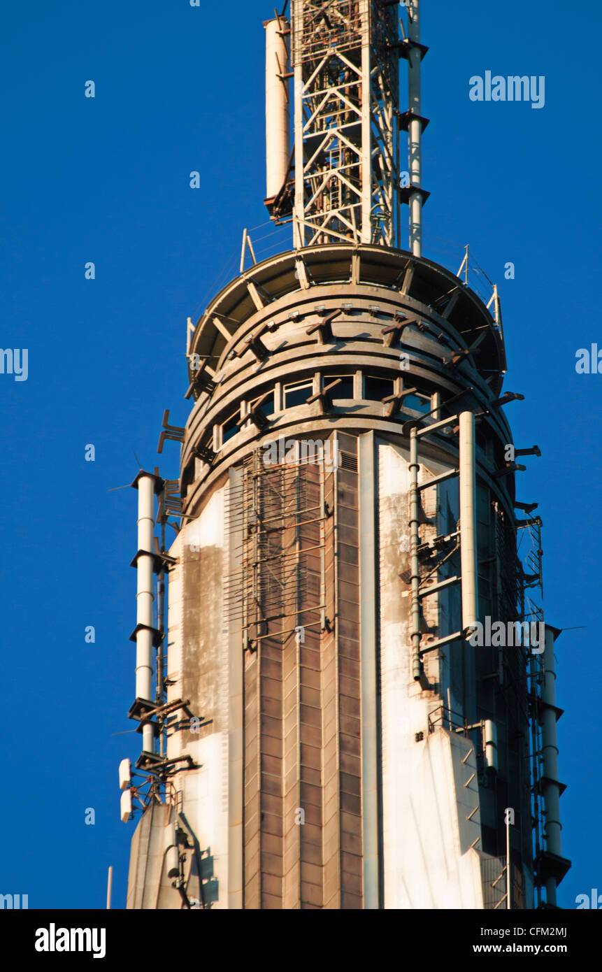 USA, New York State, New York City, Empire State building, Spire Stock ...