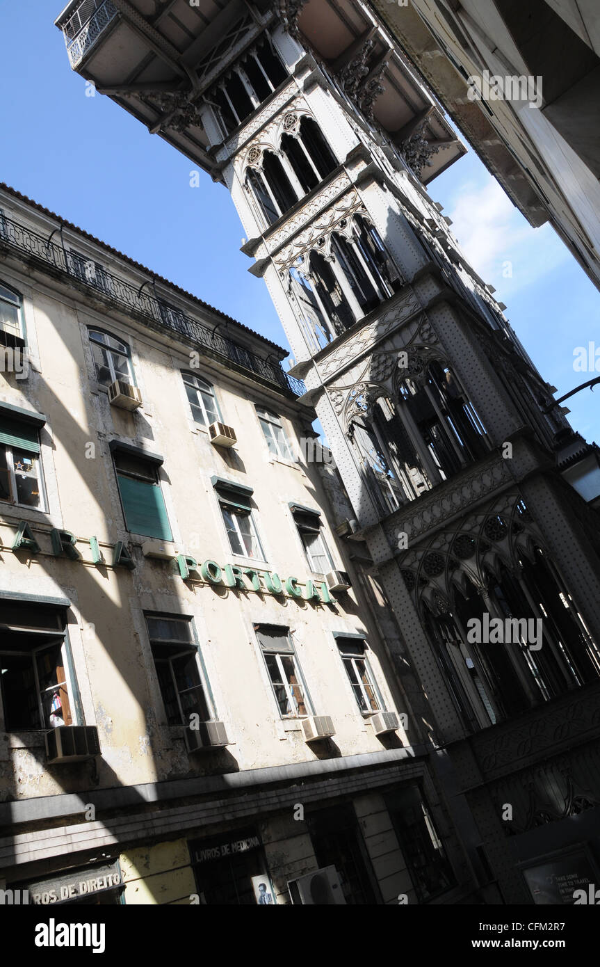 Santa Justa Lift Stock Photo Alamy santa-justa-lift-stock-photo-alamy