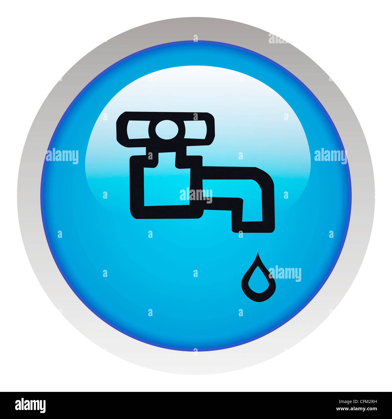 Water tap icon Stock Photo - Alamy