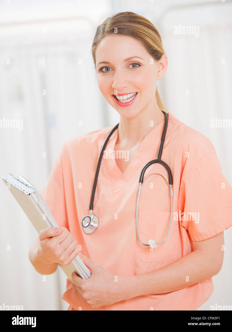 USA, New Jersey, Jersey City, portrait of female doctor Stock Photo - Alamy