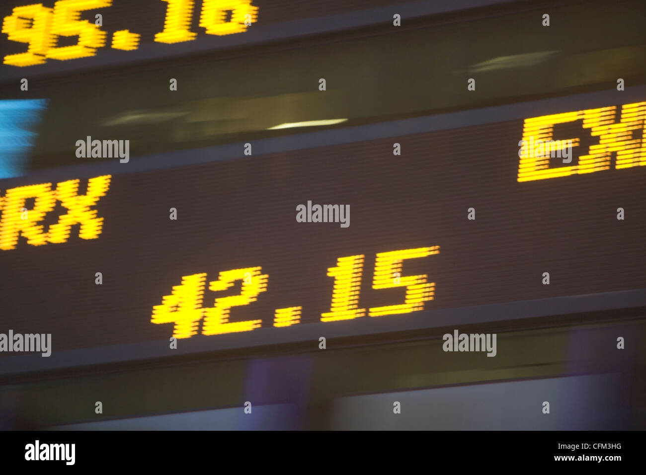 Stock market ticker tape hi-res stock photography and images - Alamy