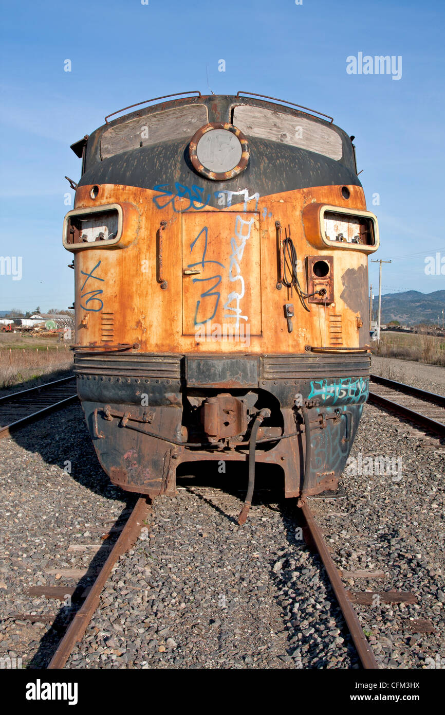 Locomotive diesel f7 f 7 train hi-res stock photography and images - Alamy